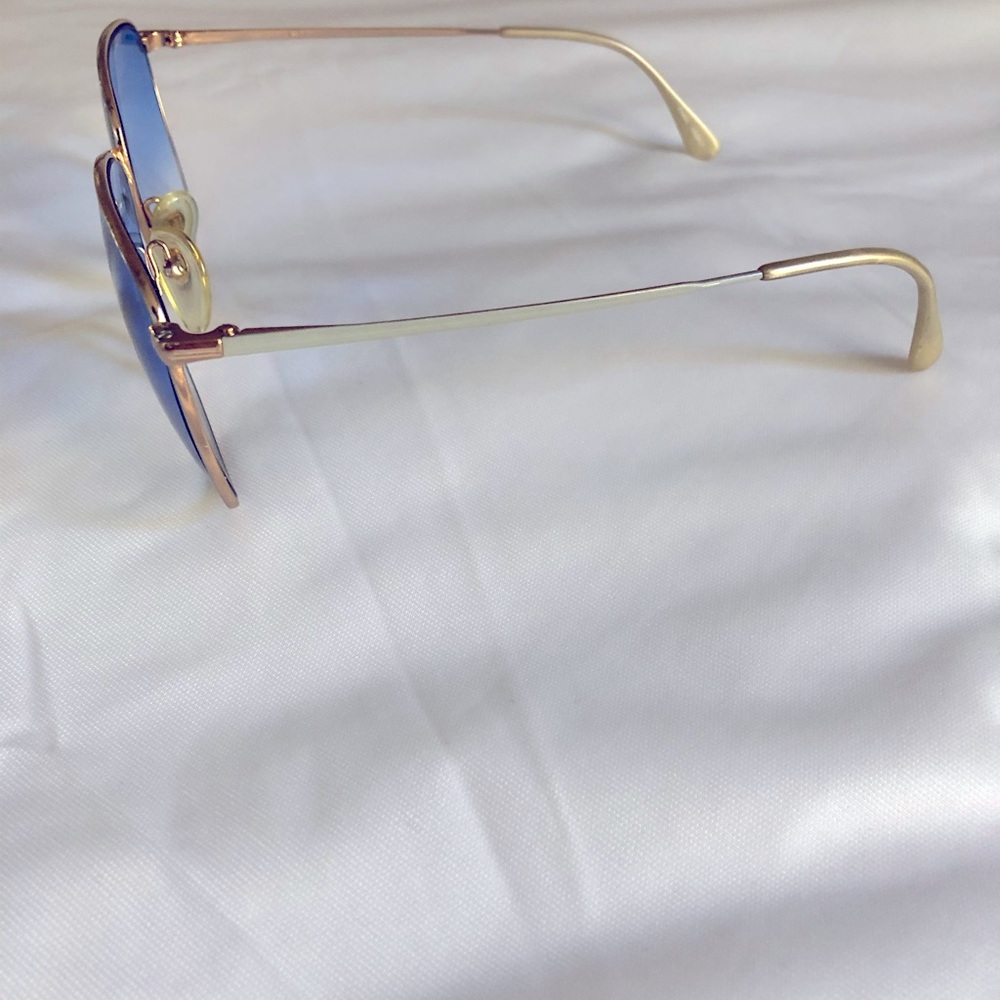 Blue Tinted Lenses On Frames Made In France Vintage - Gem